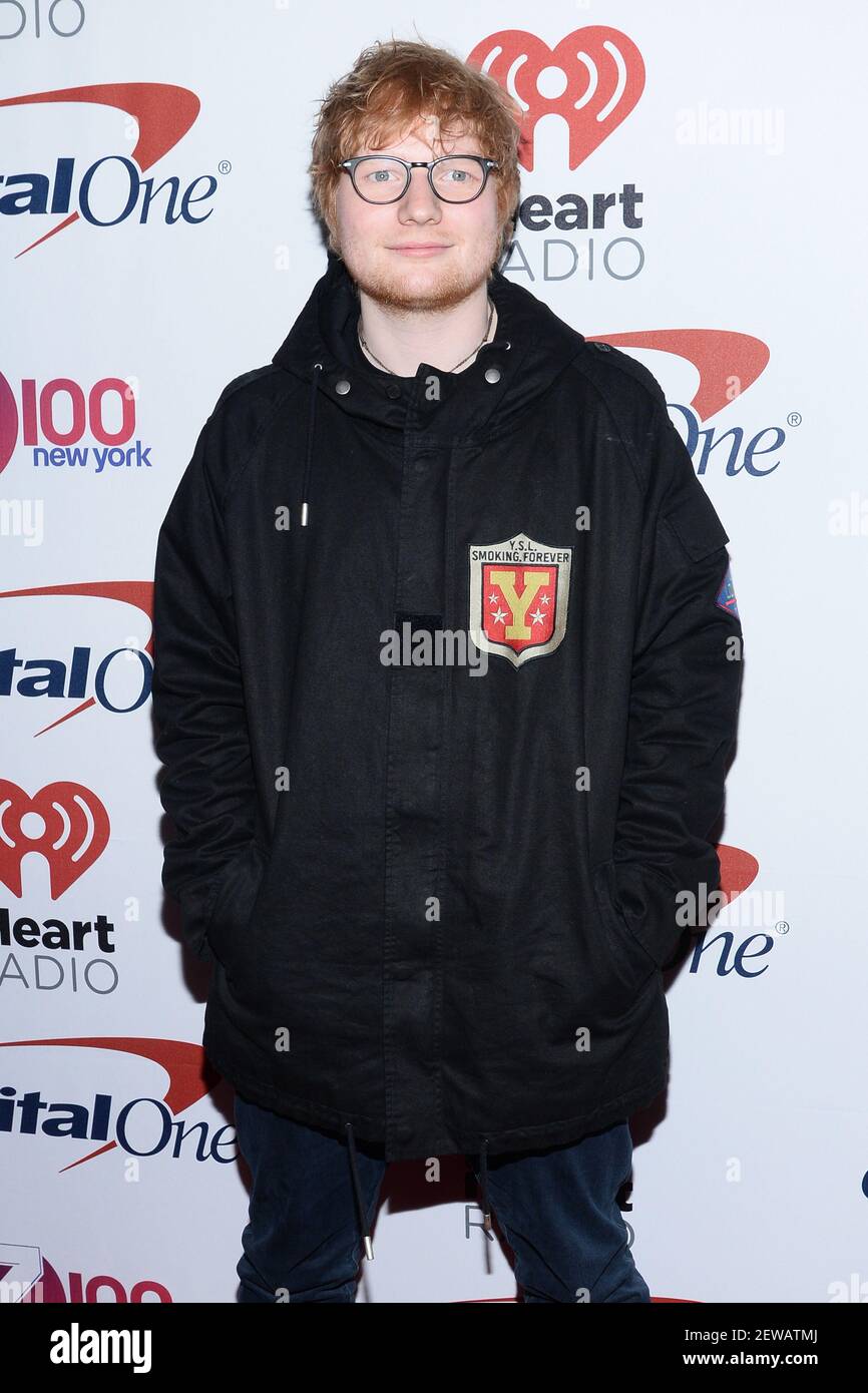 Singer-songwriter Ed Sheeran attends the Z100's IHeartRadio Jingle Ball ...