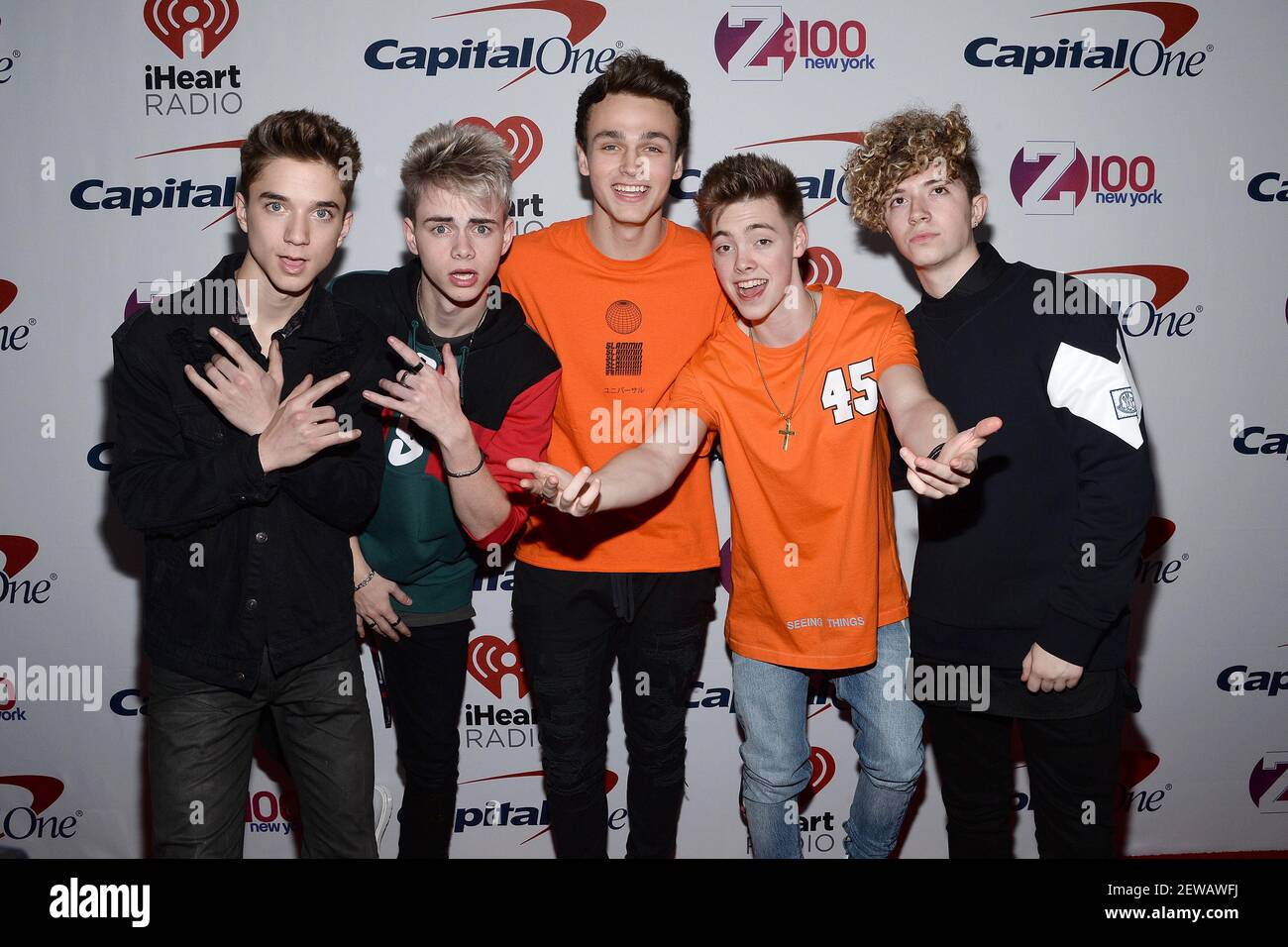 (L-R) Daniel Seavey, Corbyn Besson, Jonah Marais, Zach Herron and Jack ...