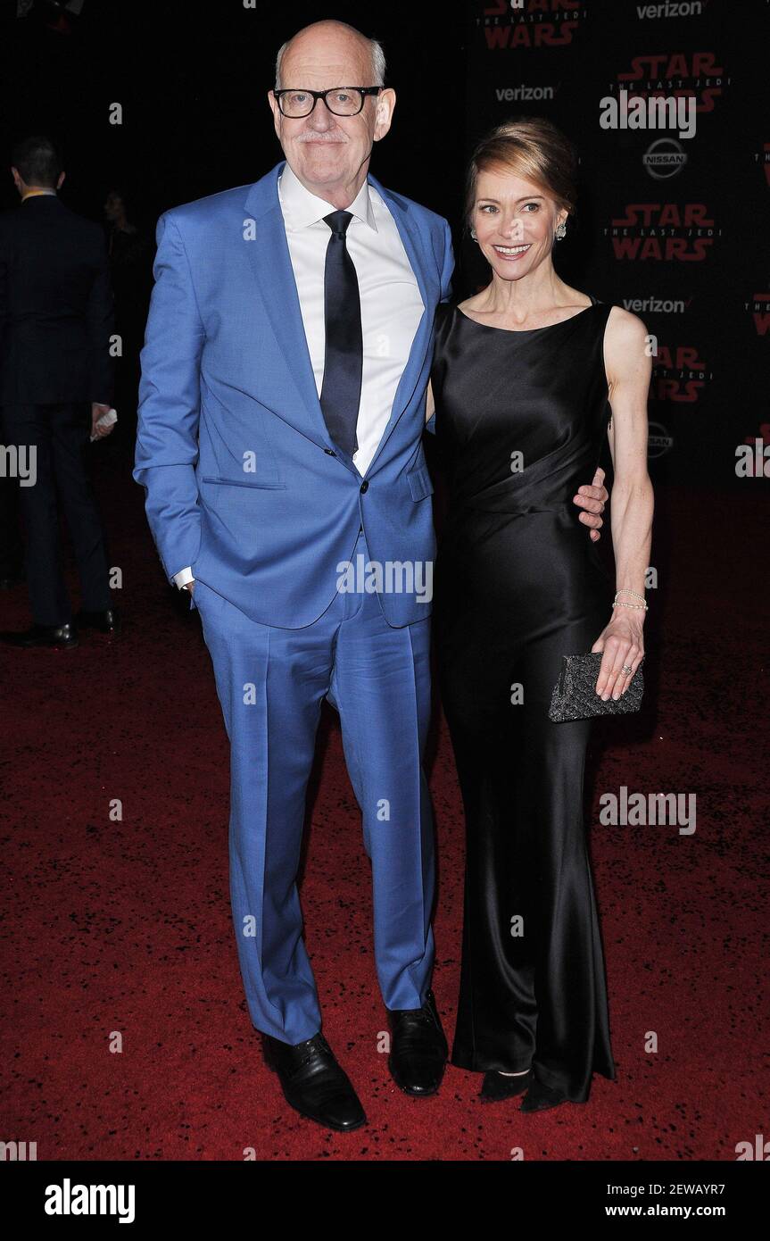 (L-R) Frank Oz and Victoria Labalme arrives at the "Star Wars: The Last ...