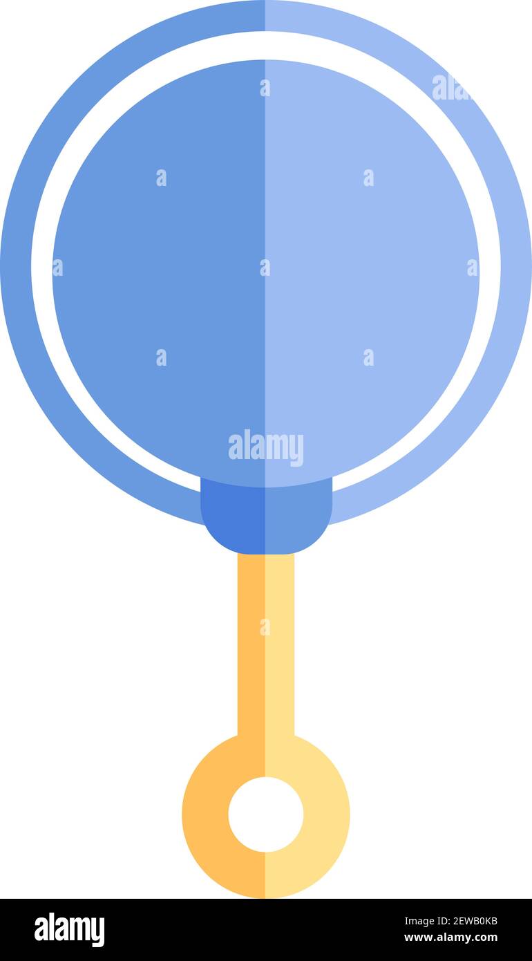 Baby rattle, illustration, vector on white background Stock Vector ...