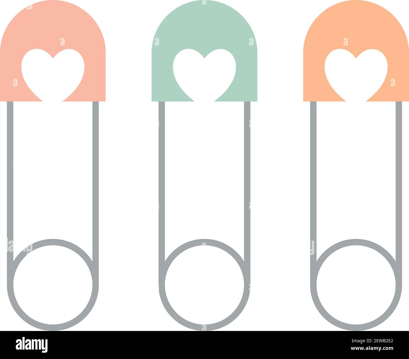diaper pin icons Stock Vector Image & Art - Alamy