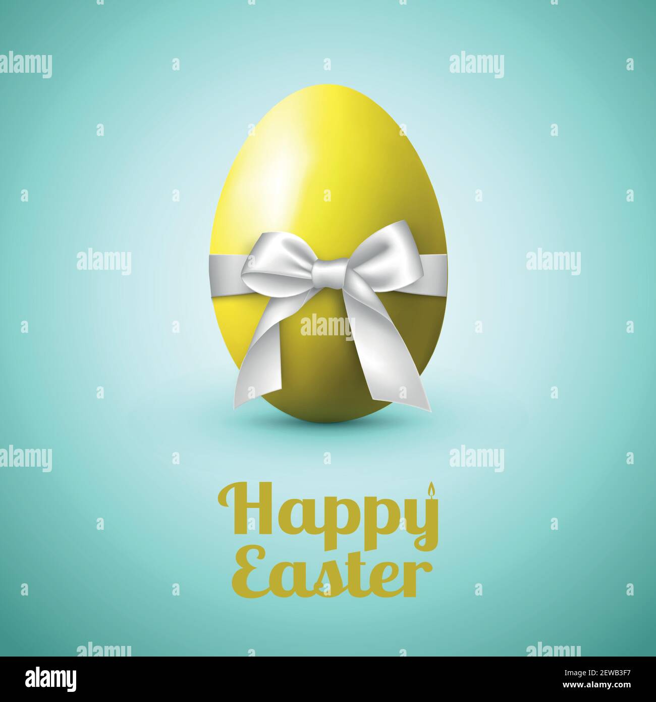 Abstract image of a large egg with a white bow and congratulations on ...