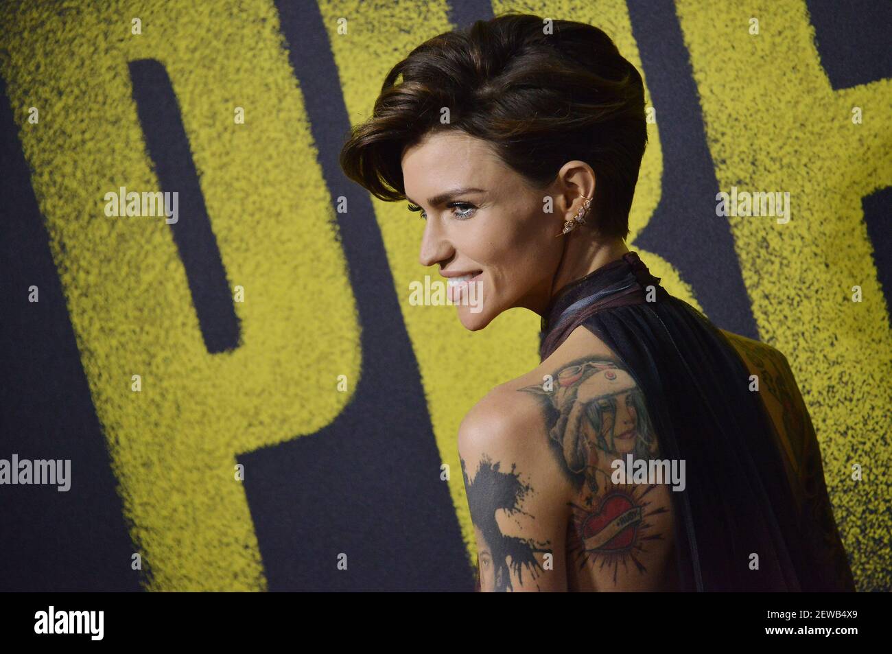 Ruby Rose arrives at the "Pitch Perfect 3" Los Angeles Premiere held at ...