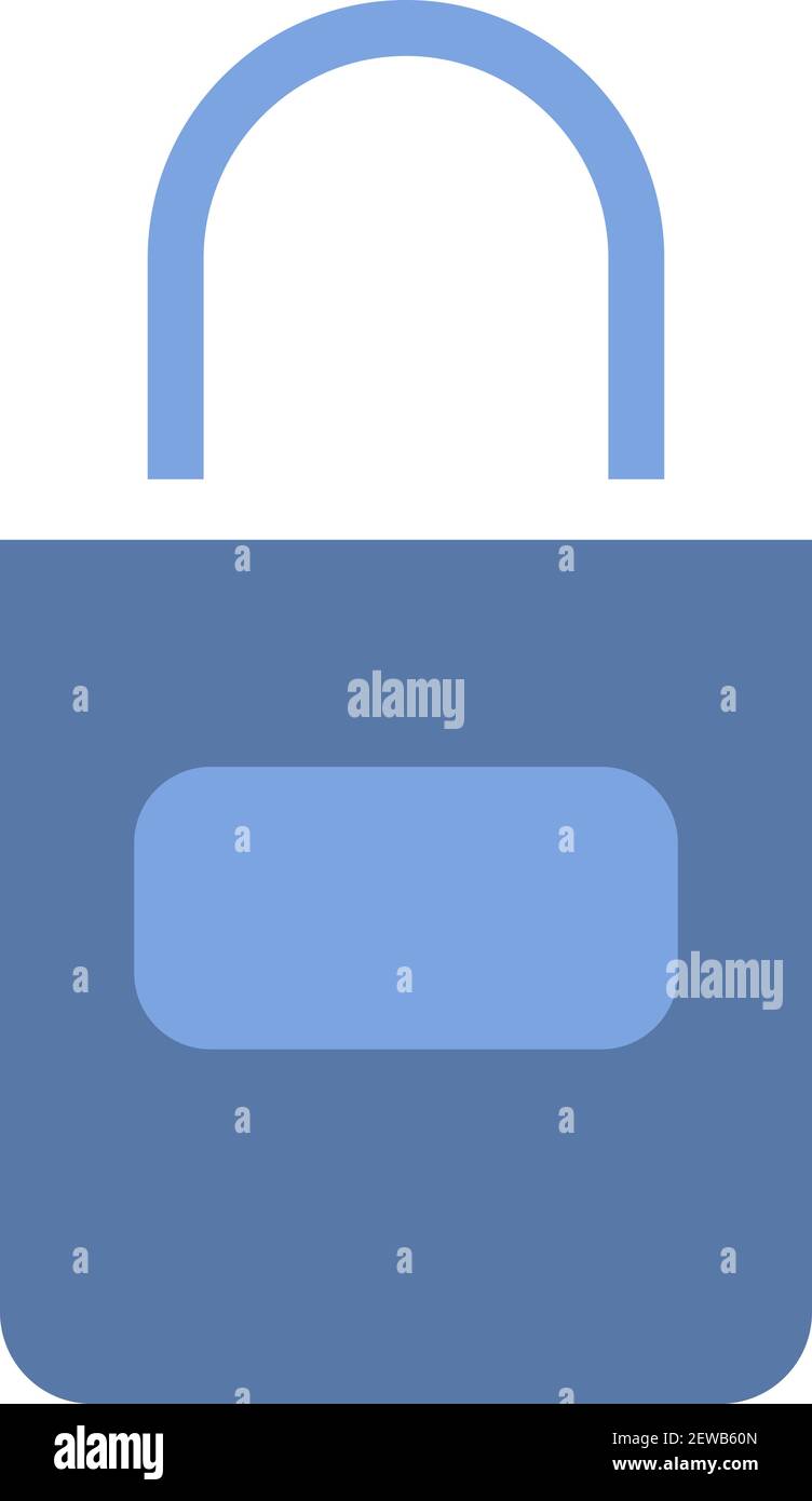 Big blue bag, illustration, vector on white background Stock Vector ...