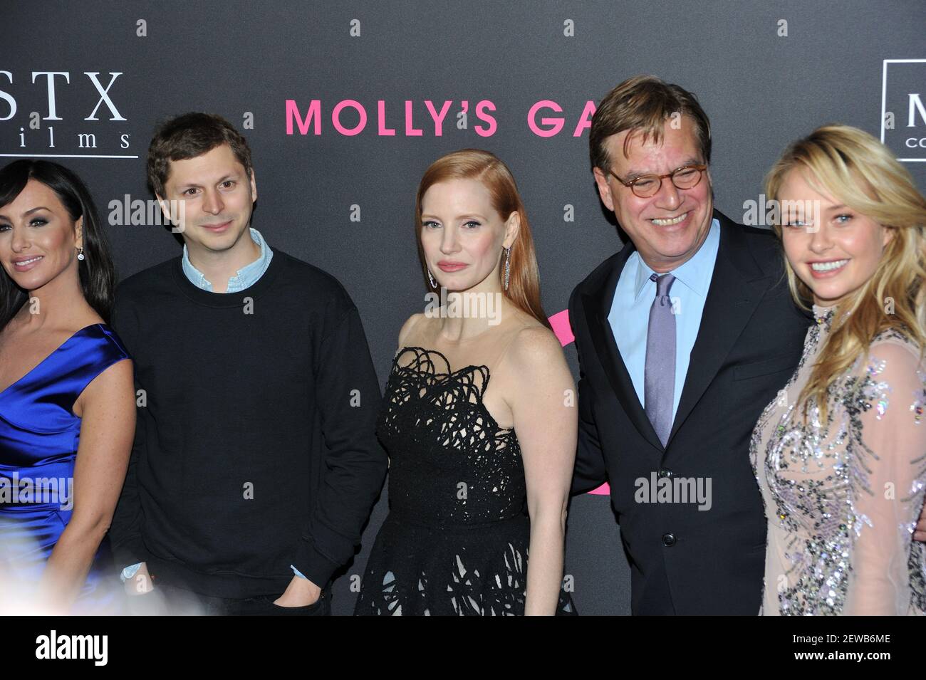 L-R: Actors Molly Bloom, Michael Cera, Jessica Chastain and director ...