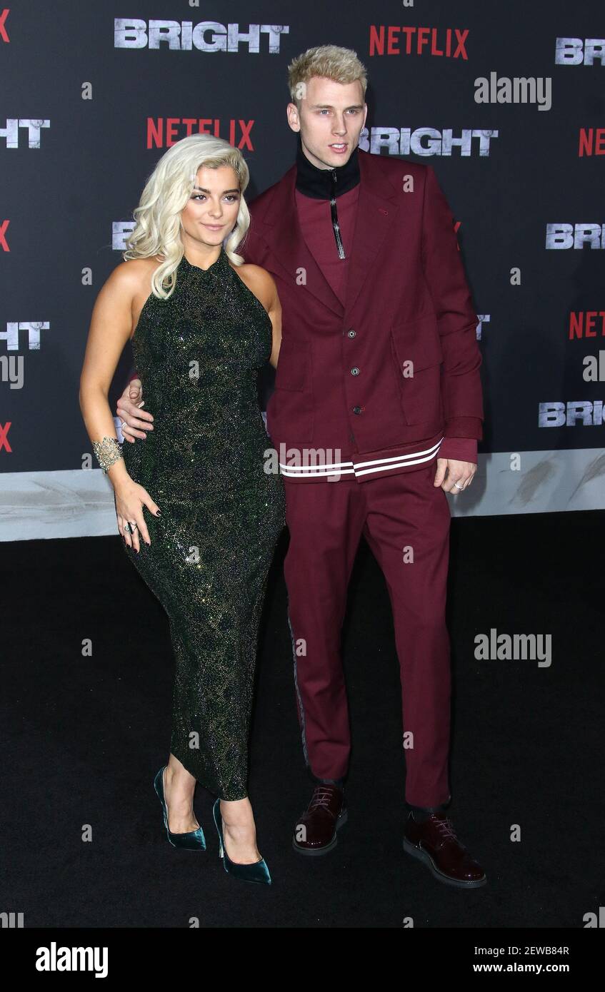 Bebe Rexha and Machine Gun Kelly at the Premiere Of Netflix's "Bright ...