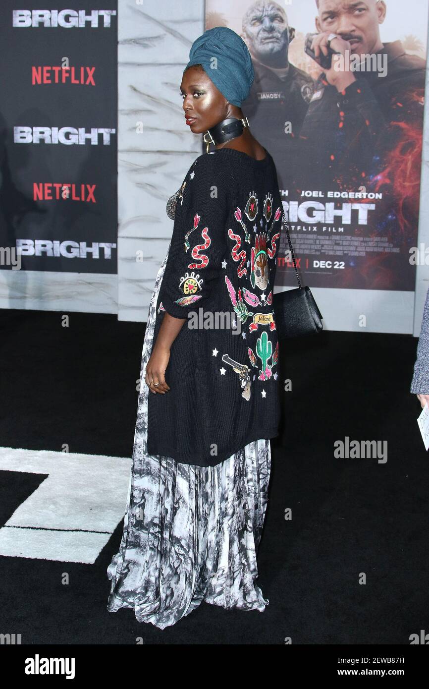 Jodie Turner-Smith at the Premiere Of Netflix's "Bright" held at ...