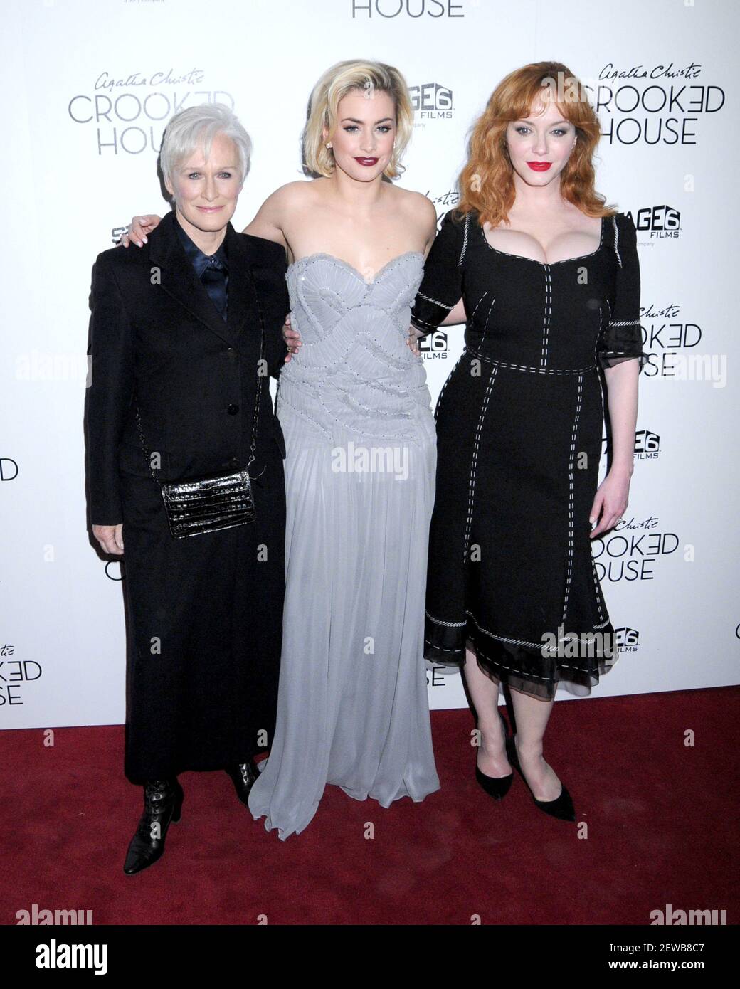 Glenn Close, Stefanie Martini and Christina Hendricks at the New York ...