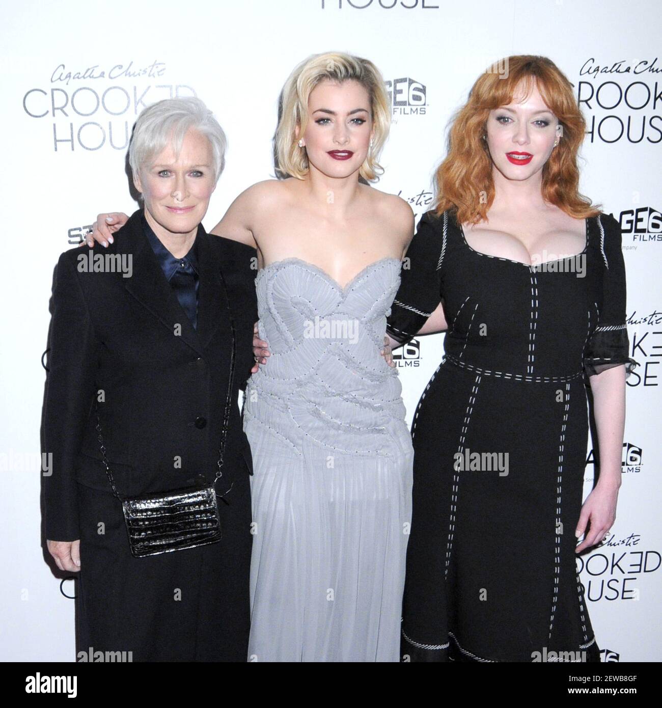 Glenn Close, Stefanie Martini and Christina Hendricks at the New York ...