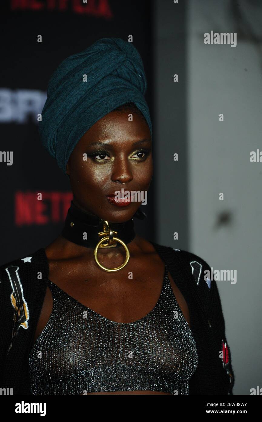 Jodie Turner-Smith arrives to the Netflix Premiere of BRIGHT, held at ...