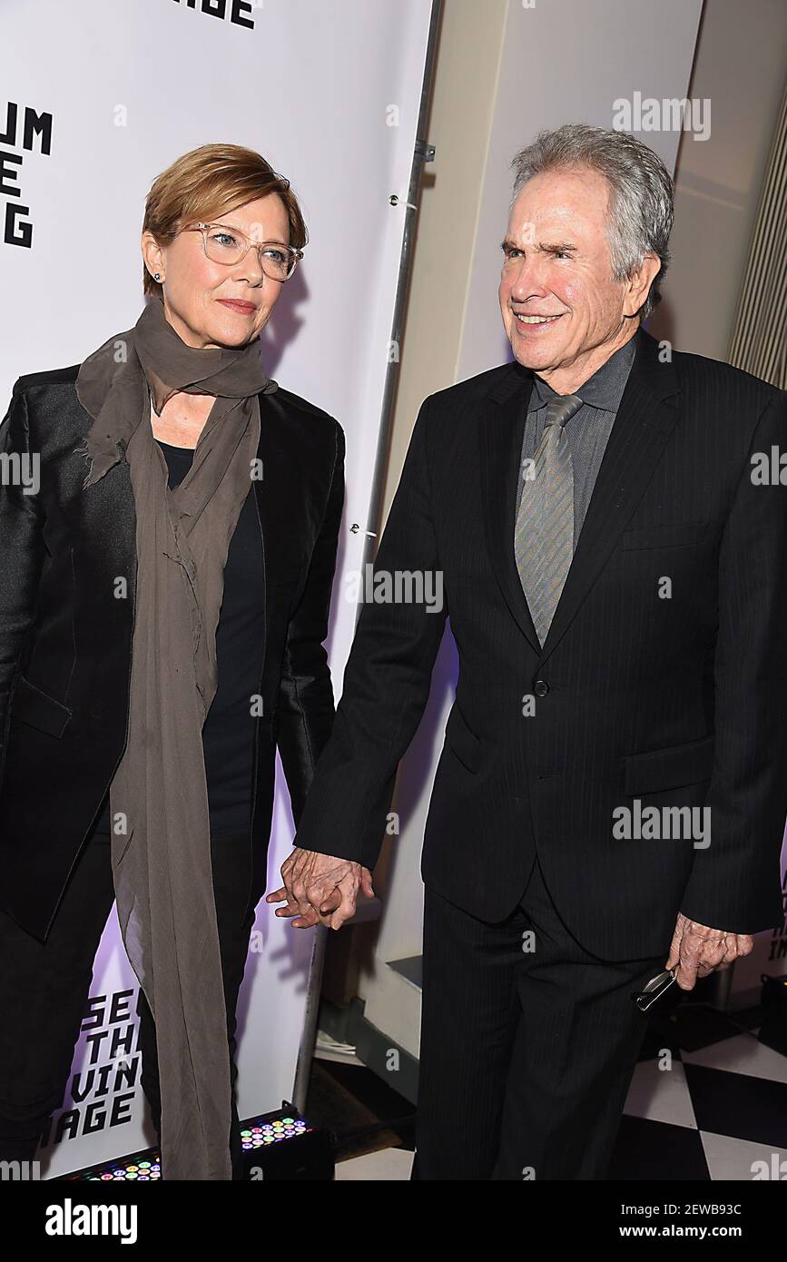 Annette Bening and husband Warren Beatty attend the Museum of the ...