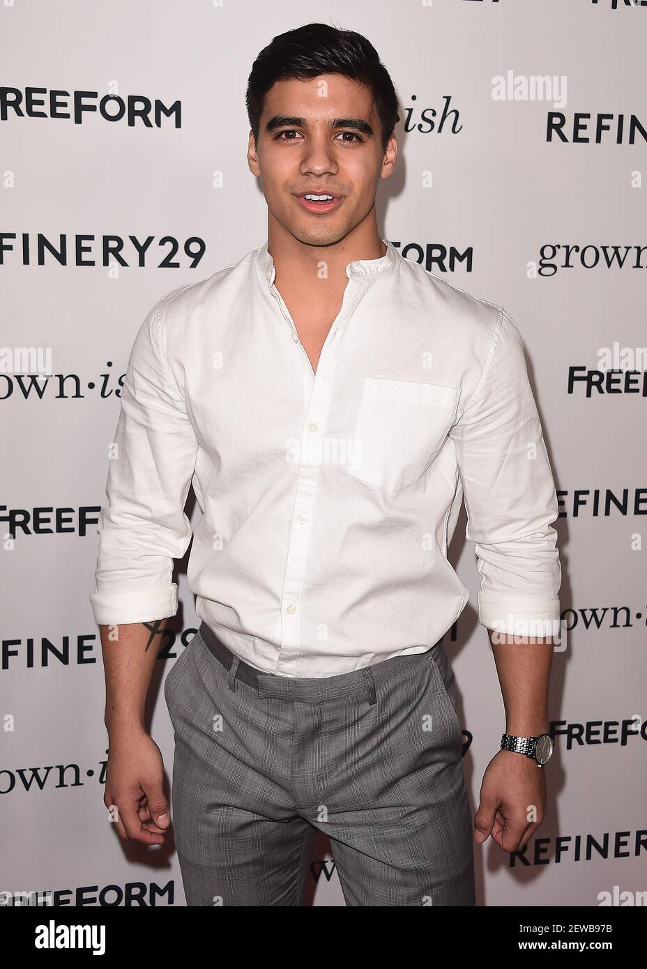 HOLLYWOOD- DECEMBER 13: Jordan Buhat at the premiere of "Grown-ish" at ...