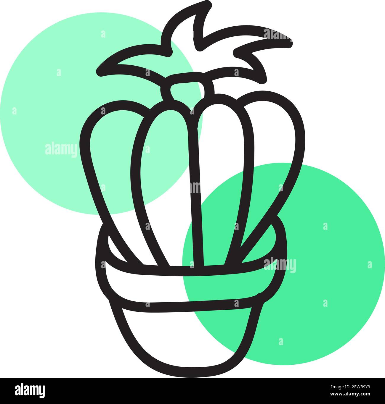 Exotic plant decor Stock Vector Images - Alamy