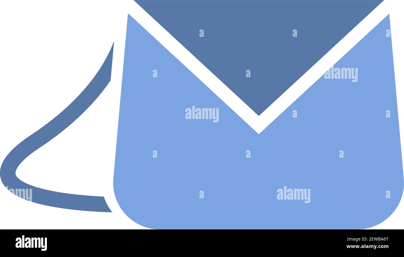 Blue bag, illustration, vector on white background Stock Vector Image ...