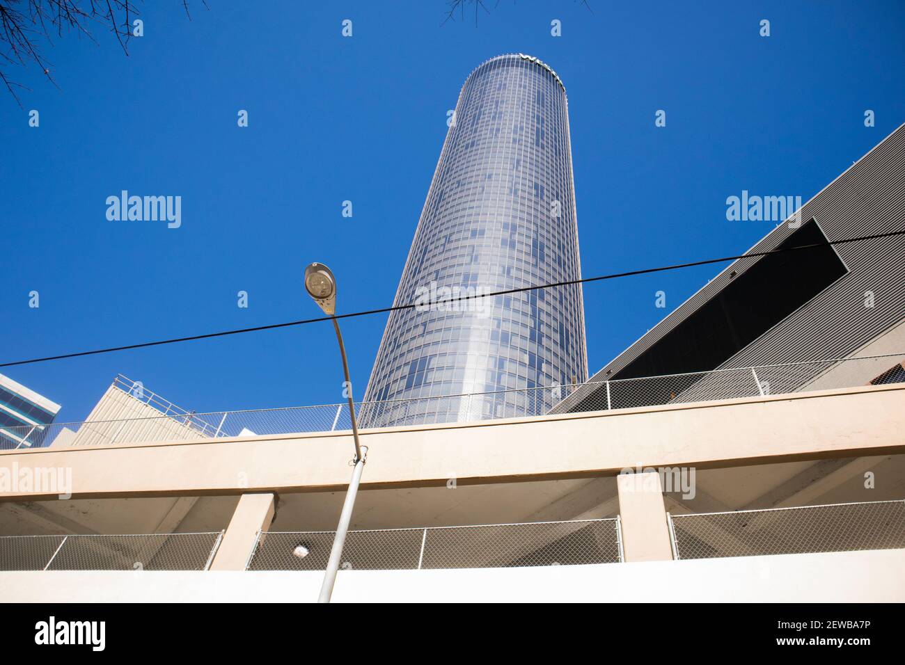 Atlanta, Ga USA - 03 07 20: Downtown Atlanta Georgia round glass ...