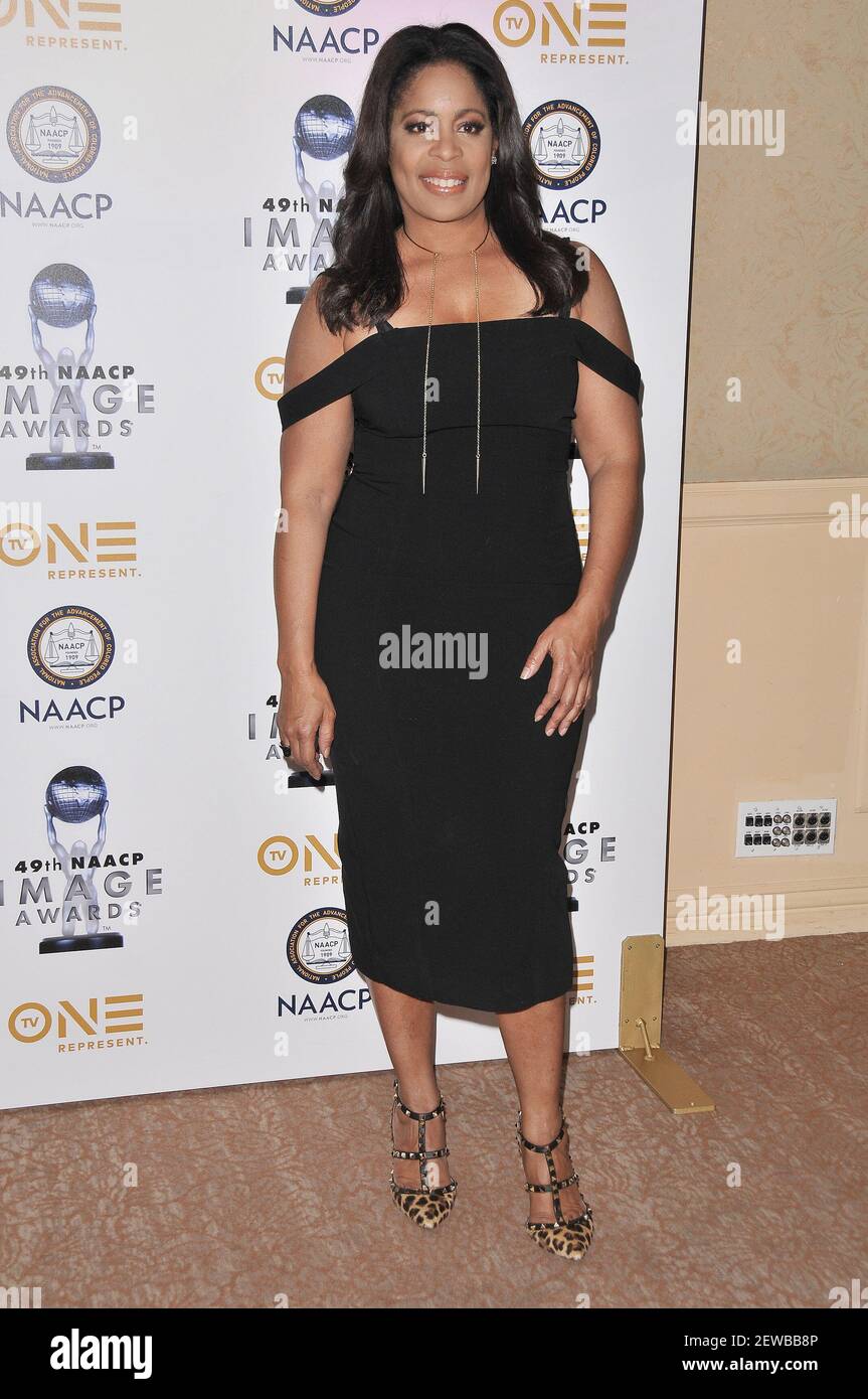Michelle Rice arrives at the 49th NAACP Image Awards Nominees' Luncheon ...