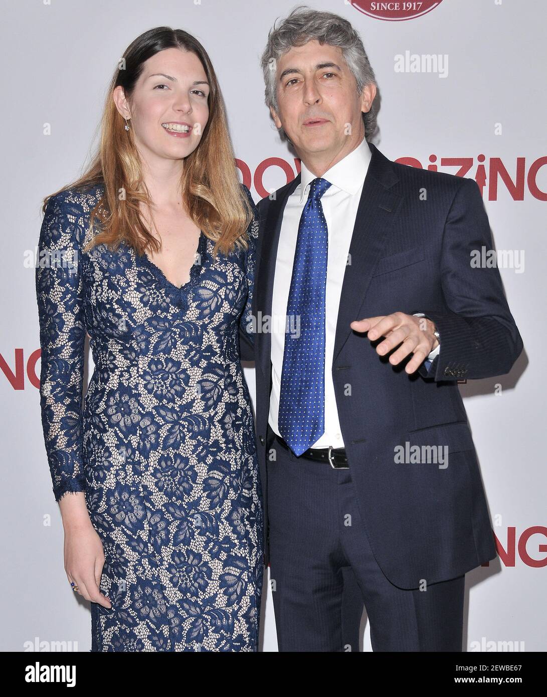 (L-R) Maria Kontos-Payne and Alexander Payne arrives at the "Downsizing ...