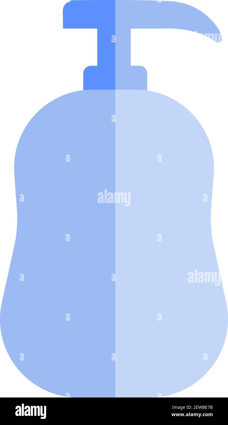 Baby shampoo, illustration, vector on white background Stock Vector ...