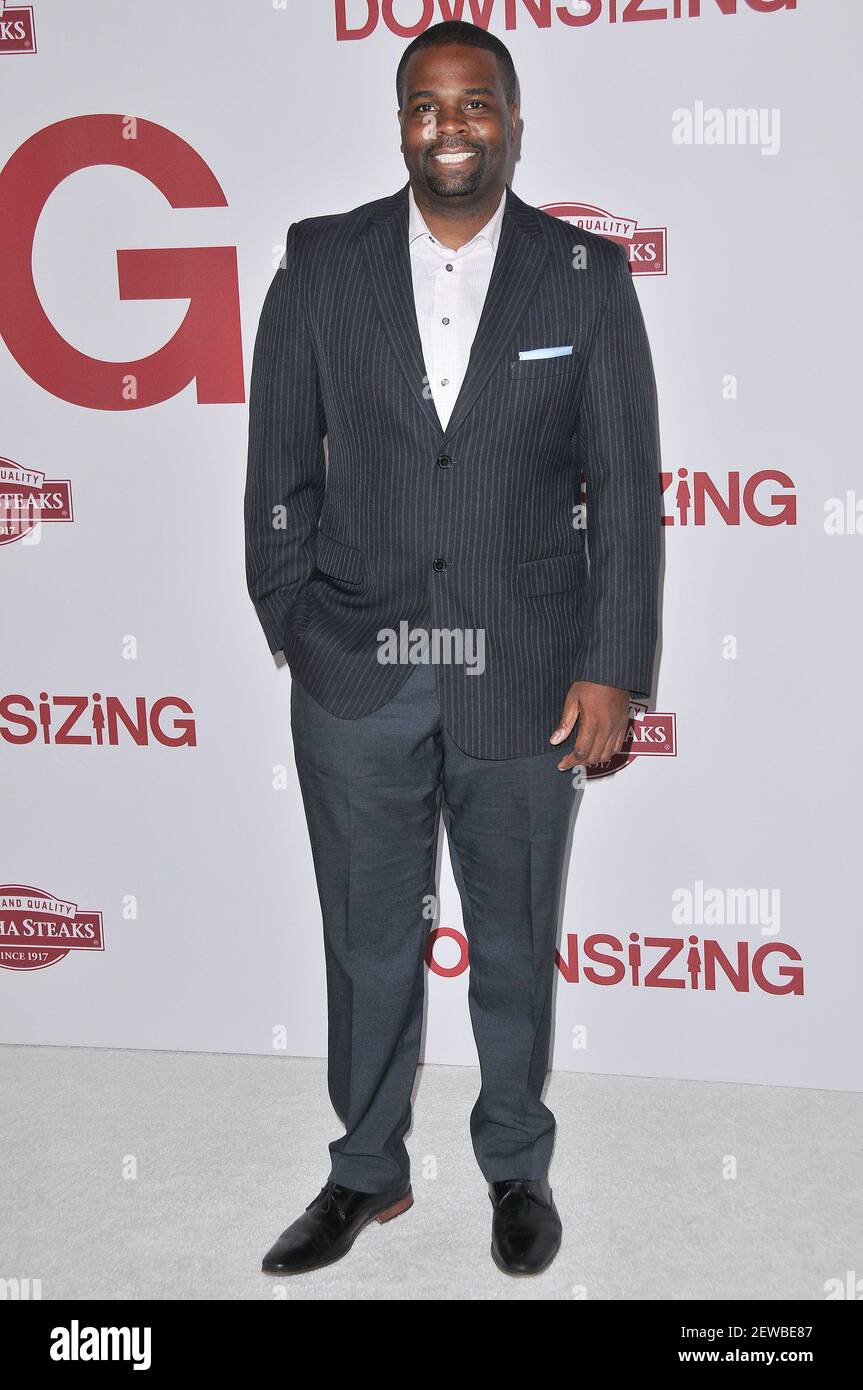 Paul Mabon arrives at the "Downsizing" Los Angeles Special Screening held at the Regency Village ...