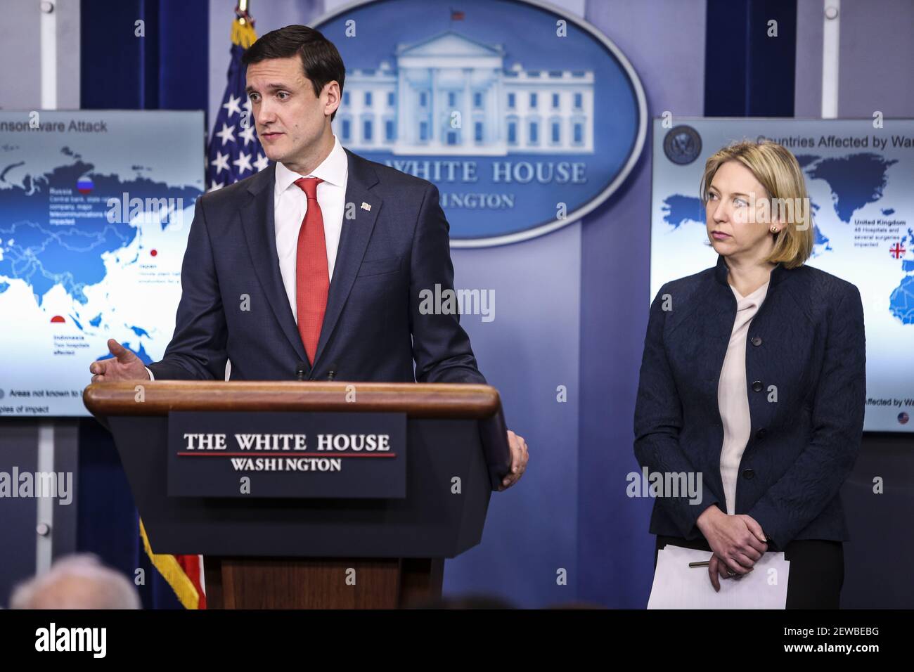 White House Homeland Security Adviser Tom Bossert speaks during a ...