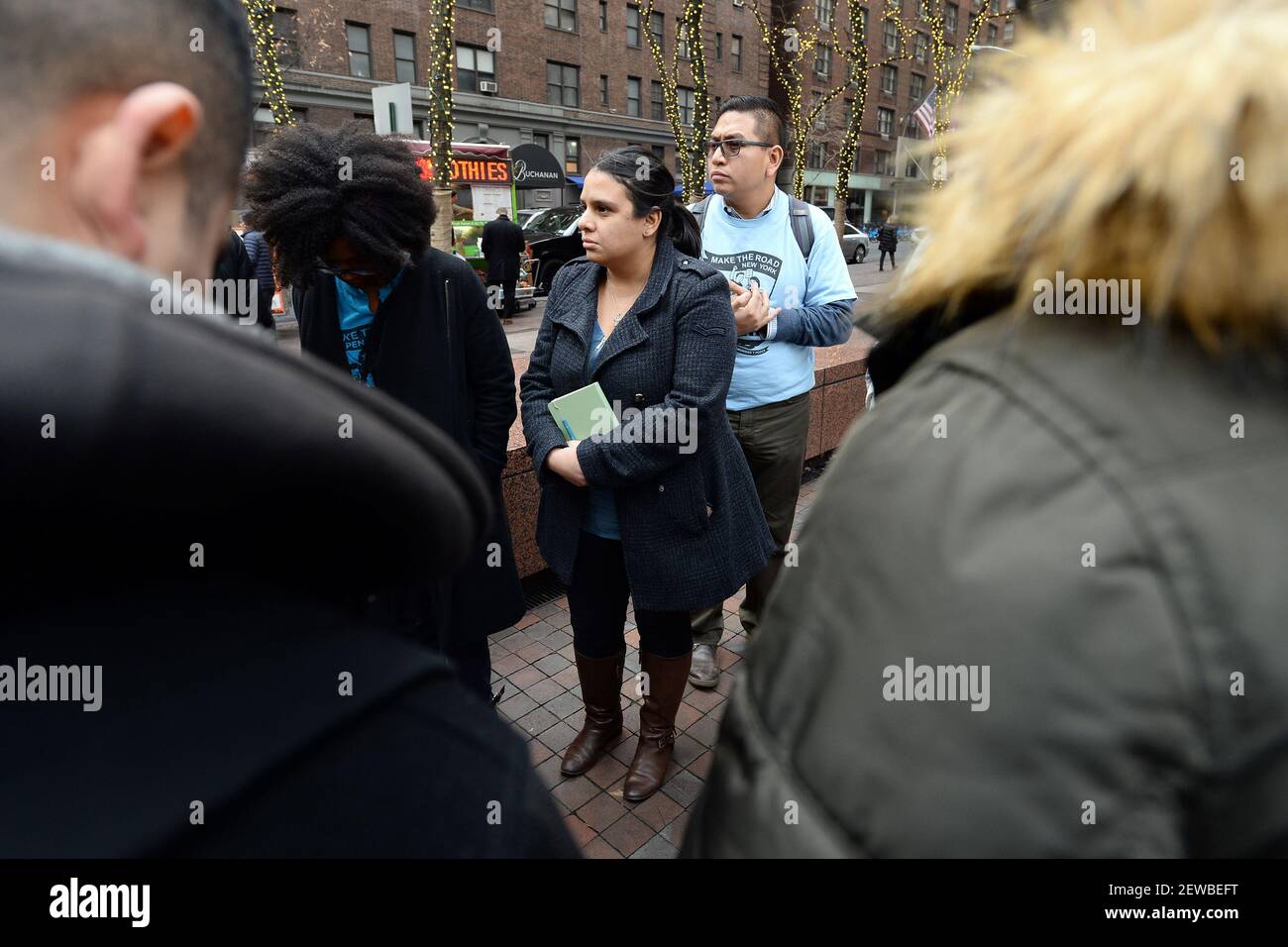 Jacqueline Benavides (center), Director of Community and Immigrations ...