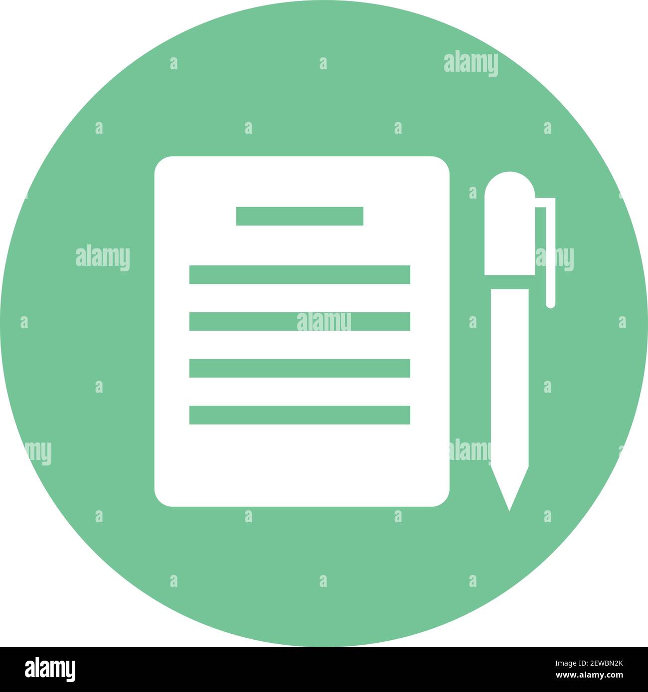 Important document, illustration, vector on white background Stock ...