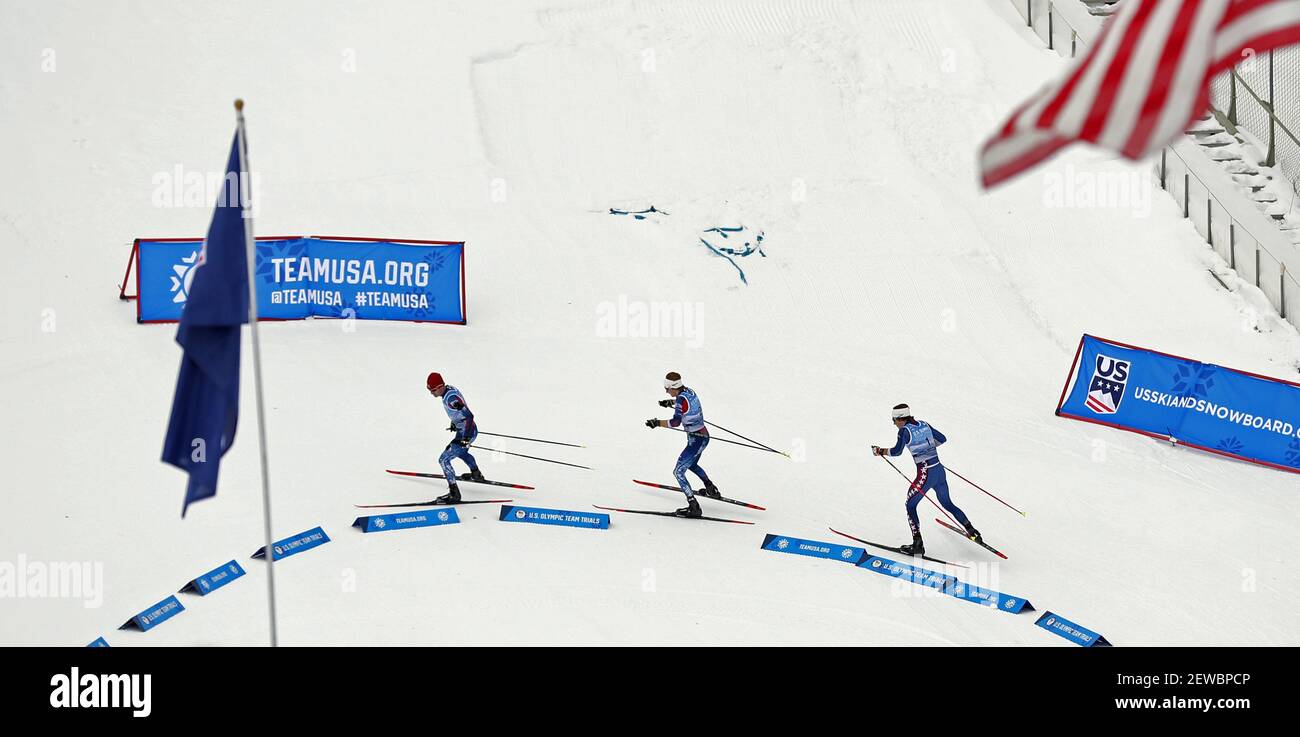Dec 30, 2017; Park City, UT, USA; U.S. Bryan Fletcher leads Adam Loomis ...