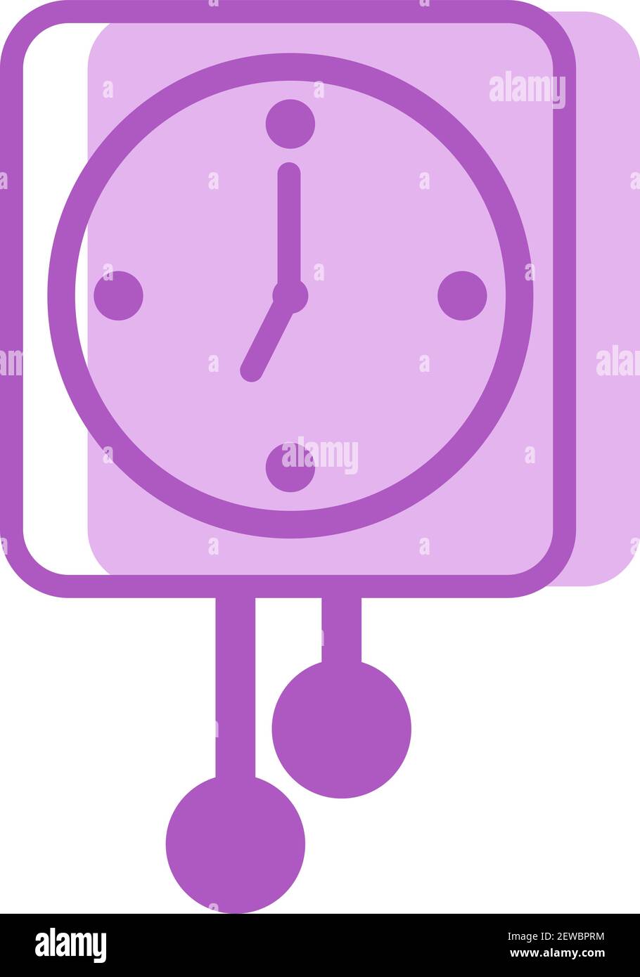 Home clock Stock Vector Images - Alamy