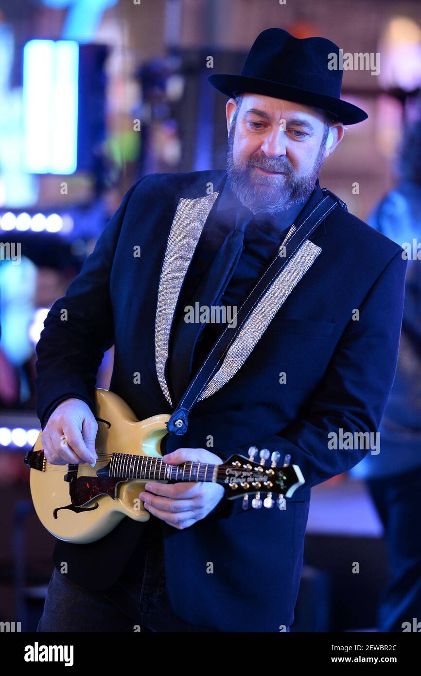 Kristian Bush of Sugarland performs on stage during New Year's Eve 2018 ...