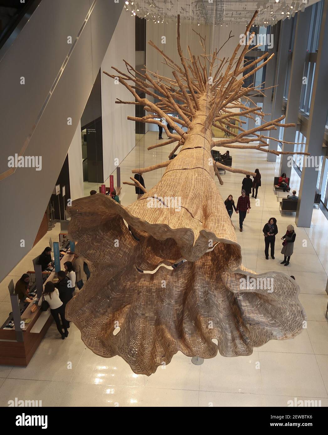 A 105-foot long sculpture inspired by a living western hemlock tree ...