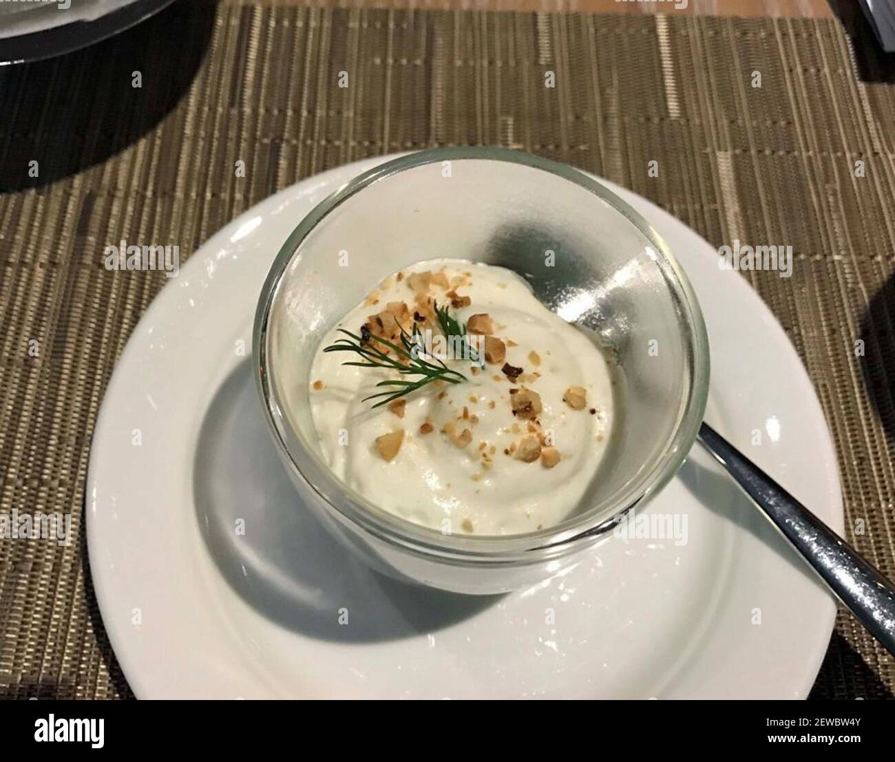 First course from a set menu at the Chef's Table restaurant on Viking ...