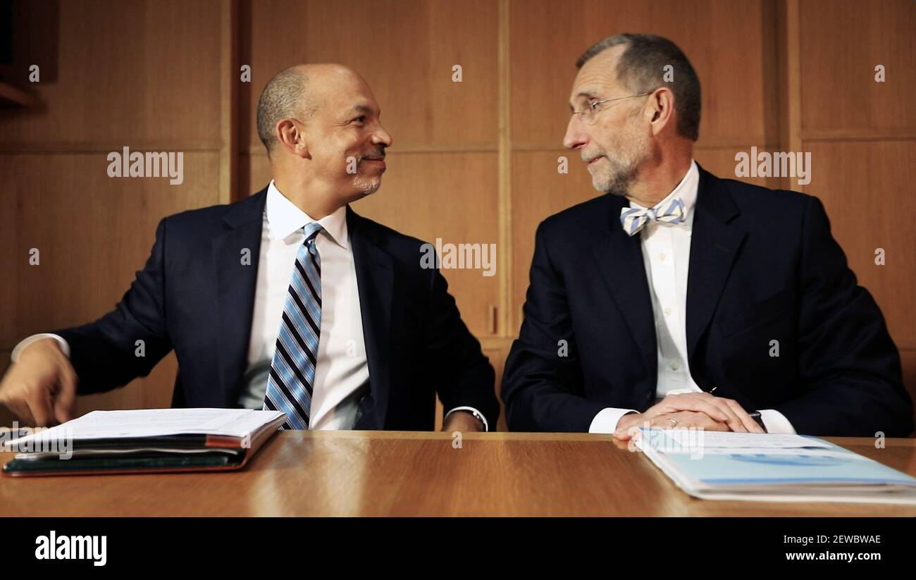 Carolina HealthCare System CEO Gene Woods, left, and UNC Health Care ...