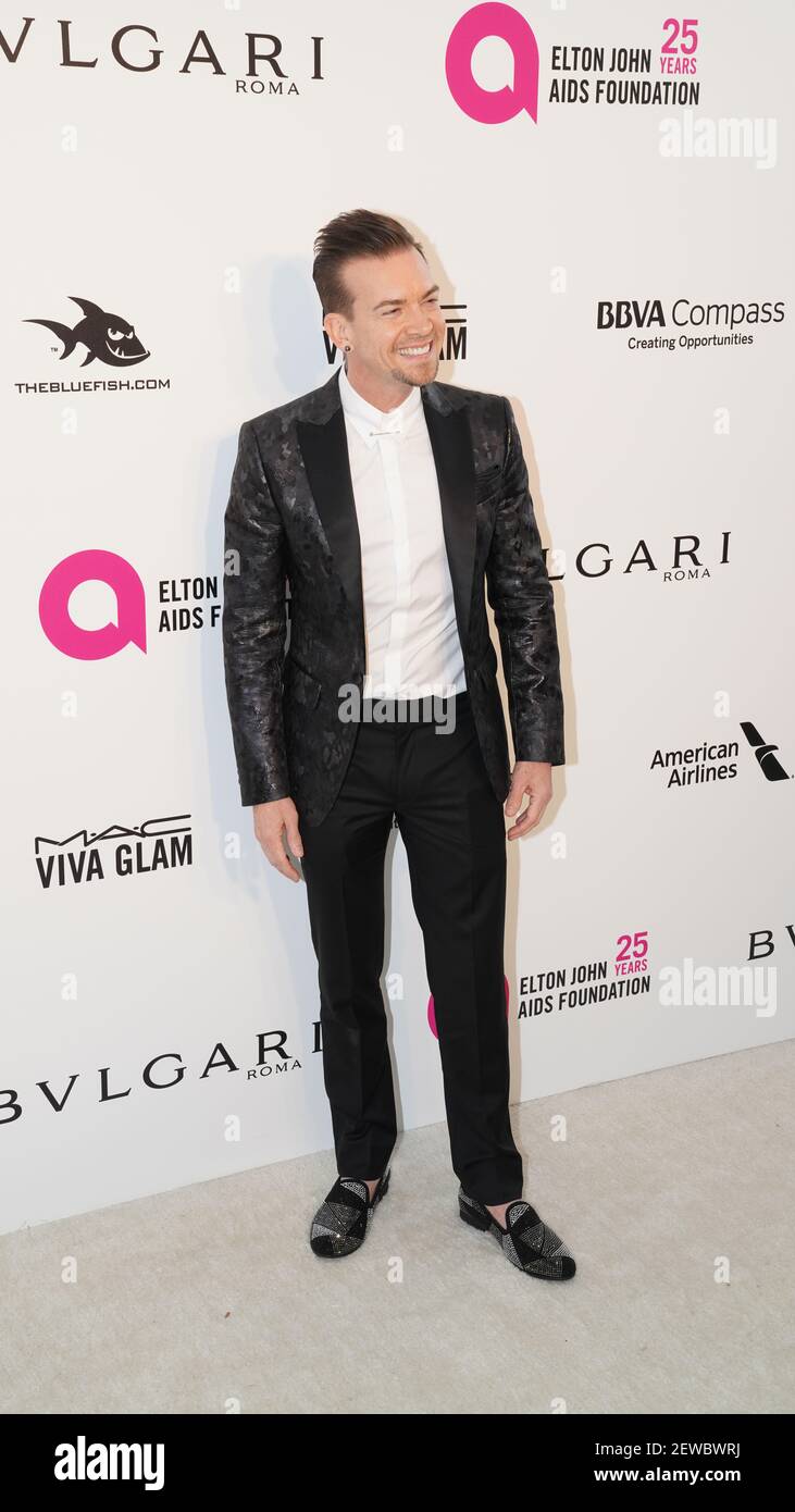 Damon Sharpe on the red carpet at Elton John's 26th Annual AIDS ...