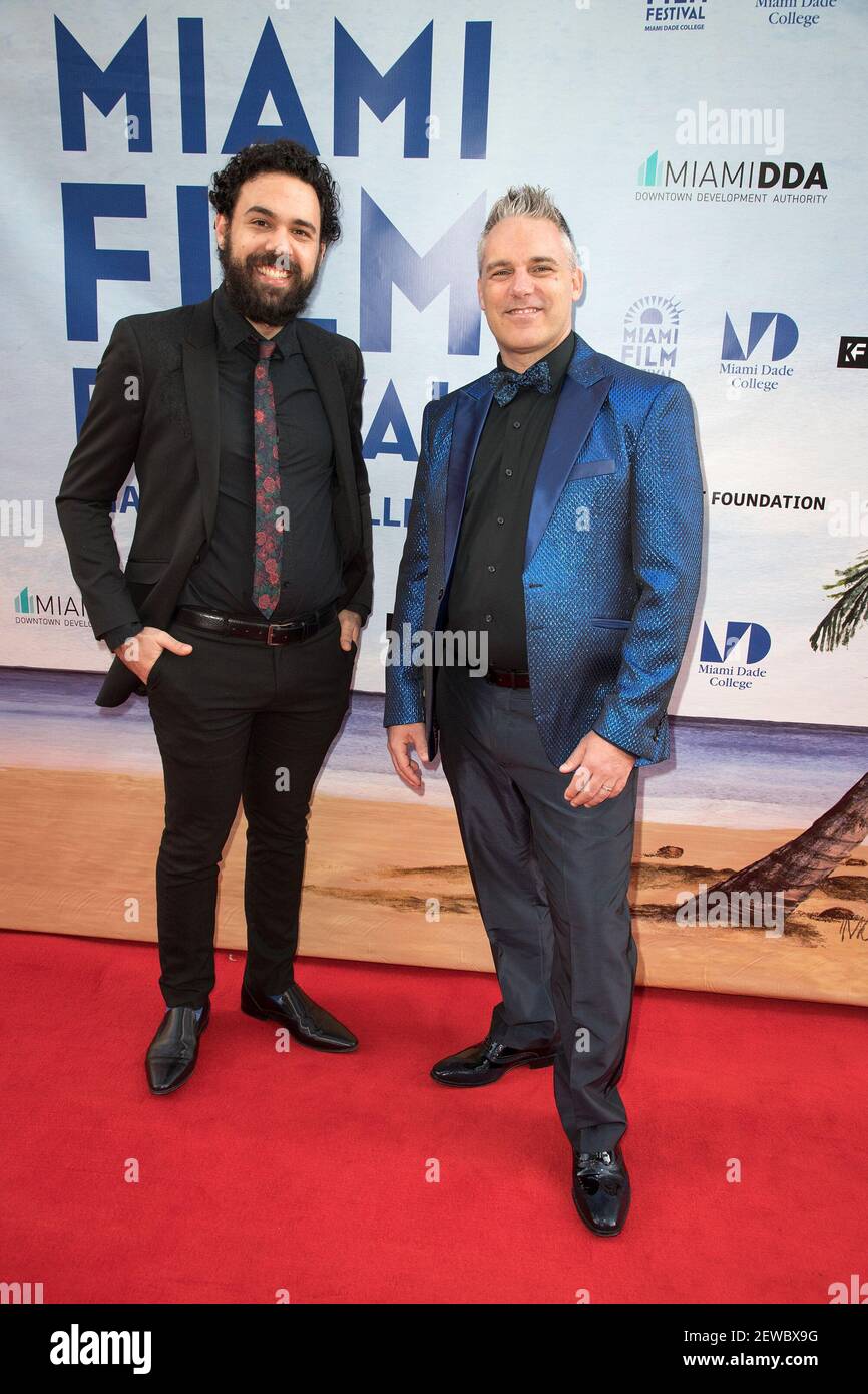 MIAMI, FLORIDA - MARCH 9: Jaie Laplante and Paul Stavropoulos are seen ...