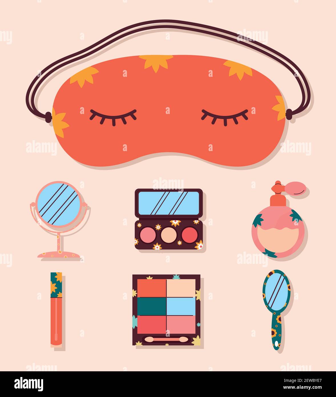 seven beauty icons Stock Vector Image & Art - Alamy