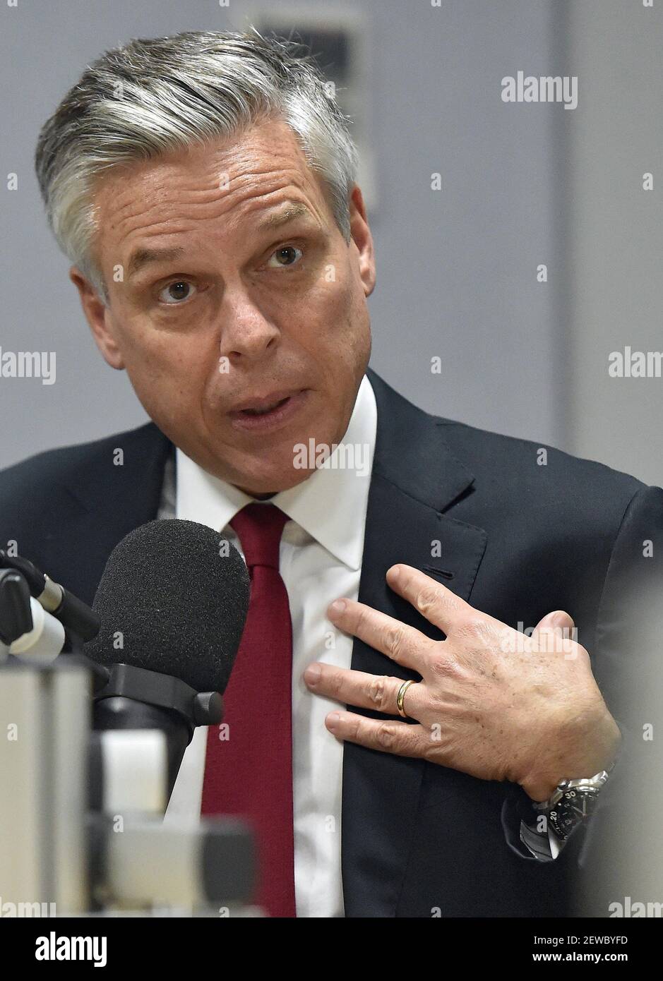 US Ambassador to Russia John Huntsman during the meeting with ...