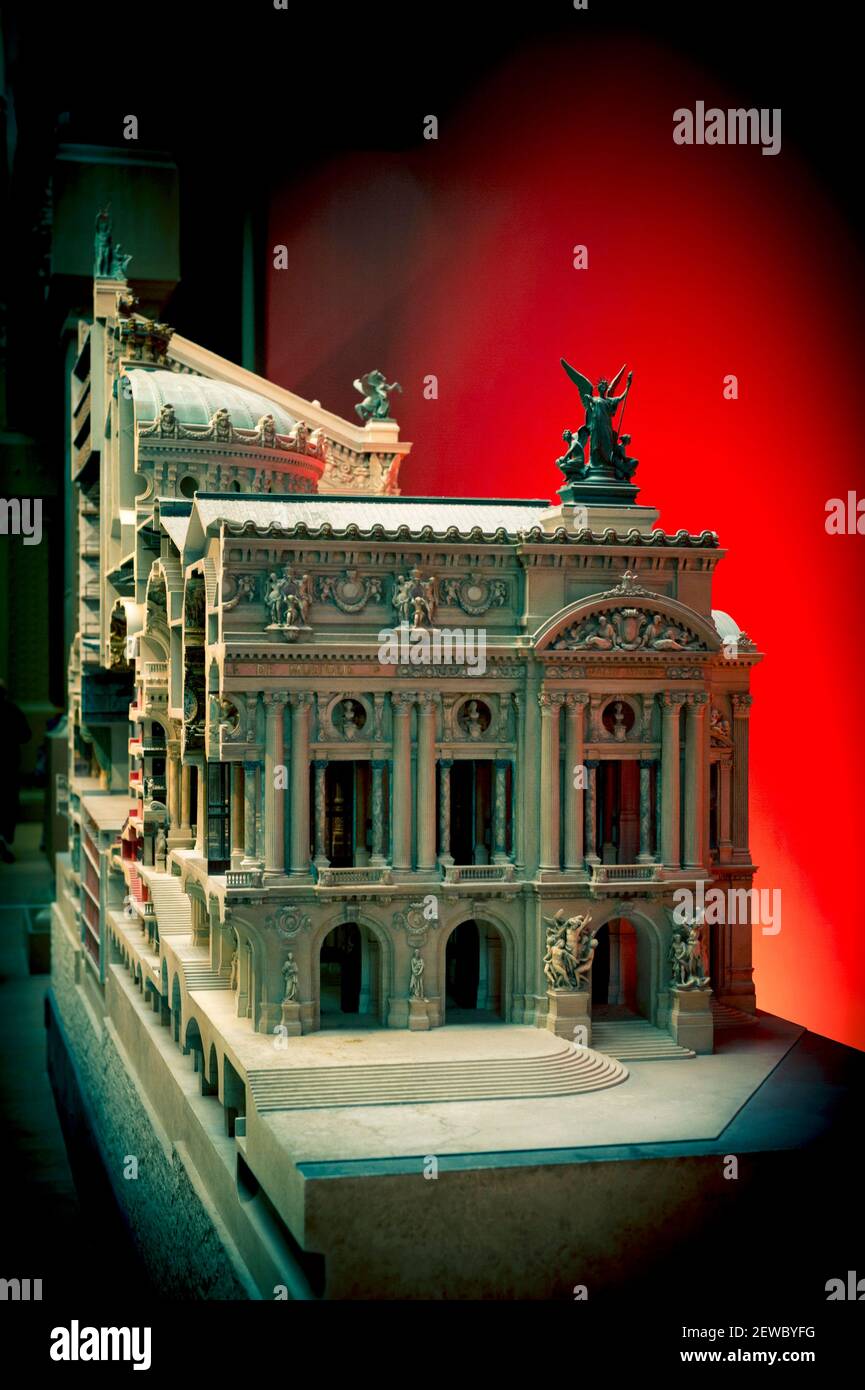 Scale model of Palais Garnier opera house in Paris Stock Photo - Alamy