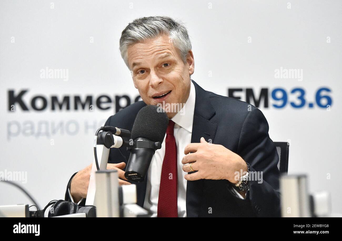 US Ambassador to Russia John Huntsman during the meeting with ...