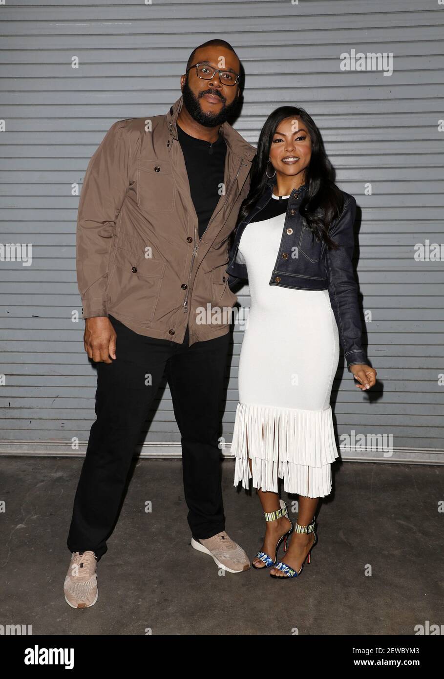 MIAMI, FL - MARCH 29: Tyler Perry and Taraji P. Henson are seen on the ...