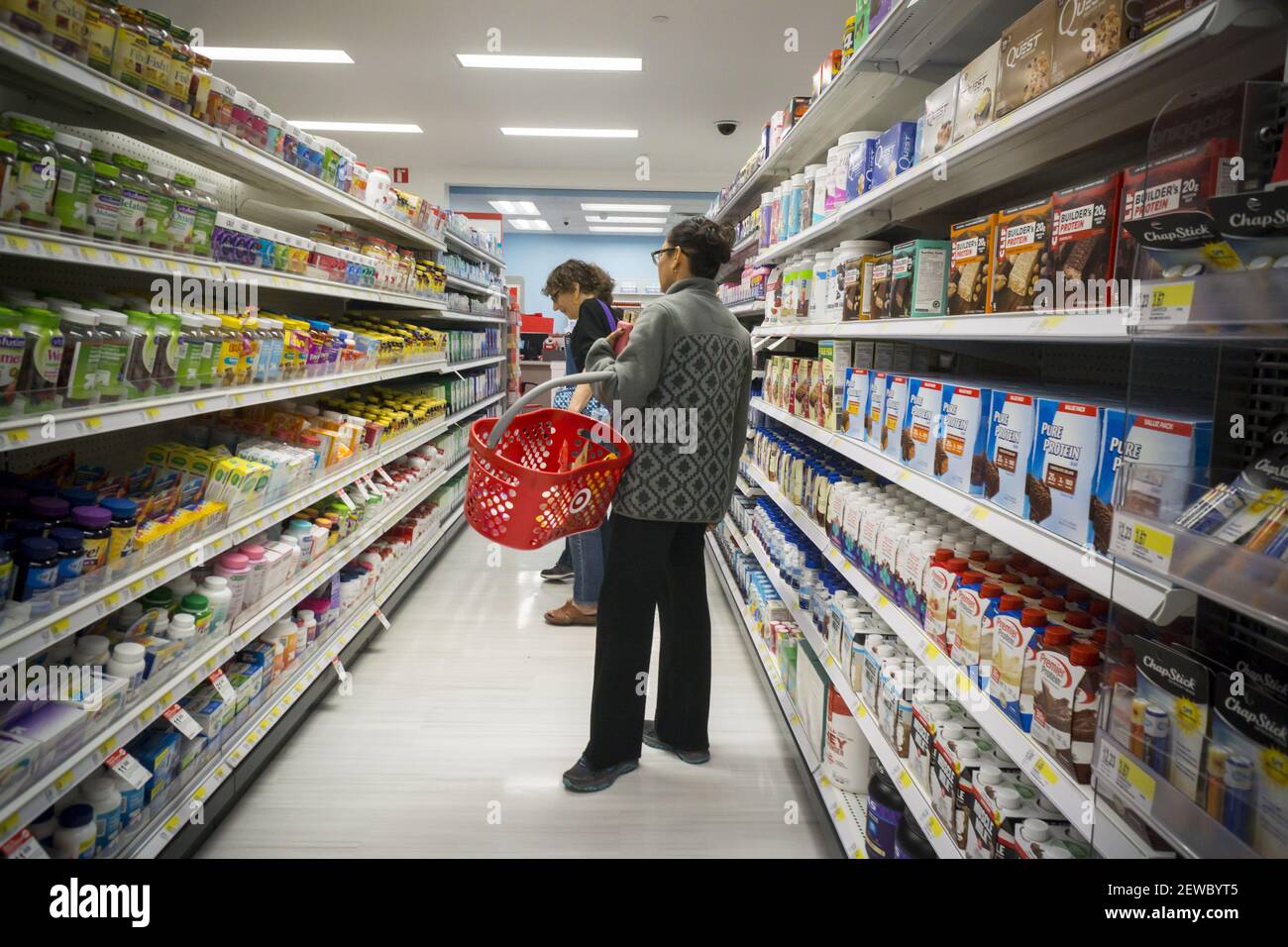 Shoppers in a Target store in Herald Square in New York on its grand ...