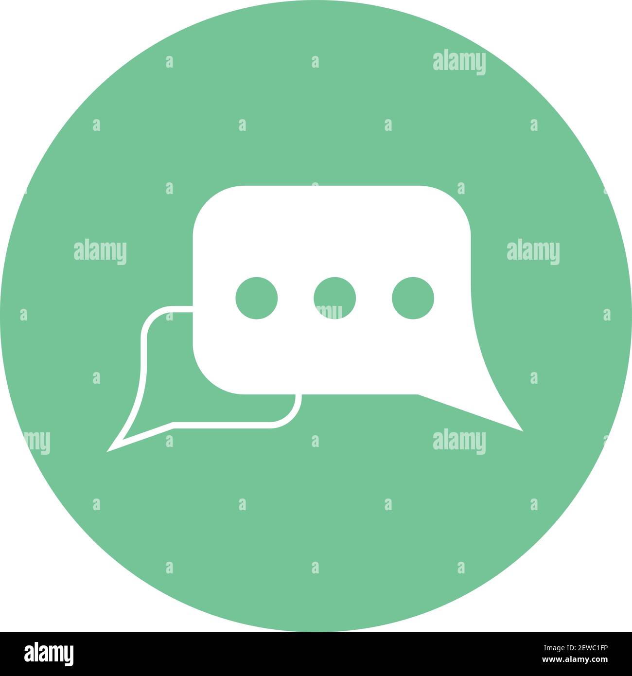 Conversation cloud, illustration, vector on white background Stock ...