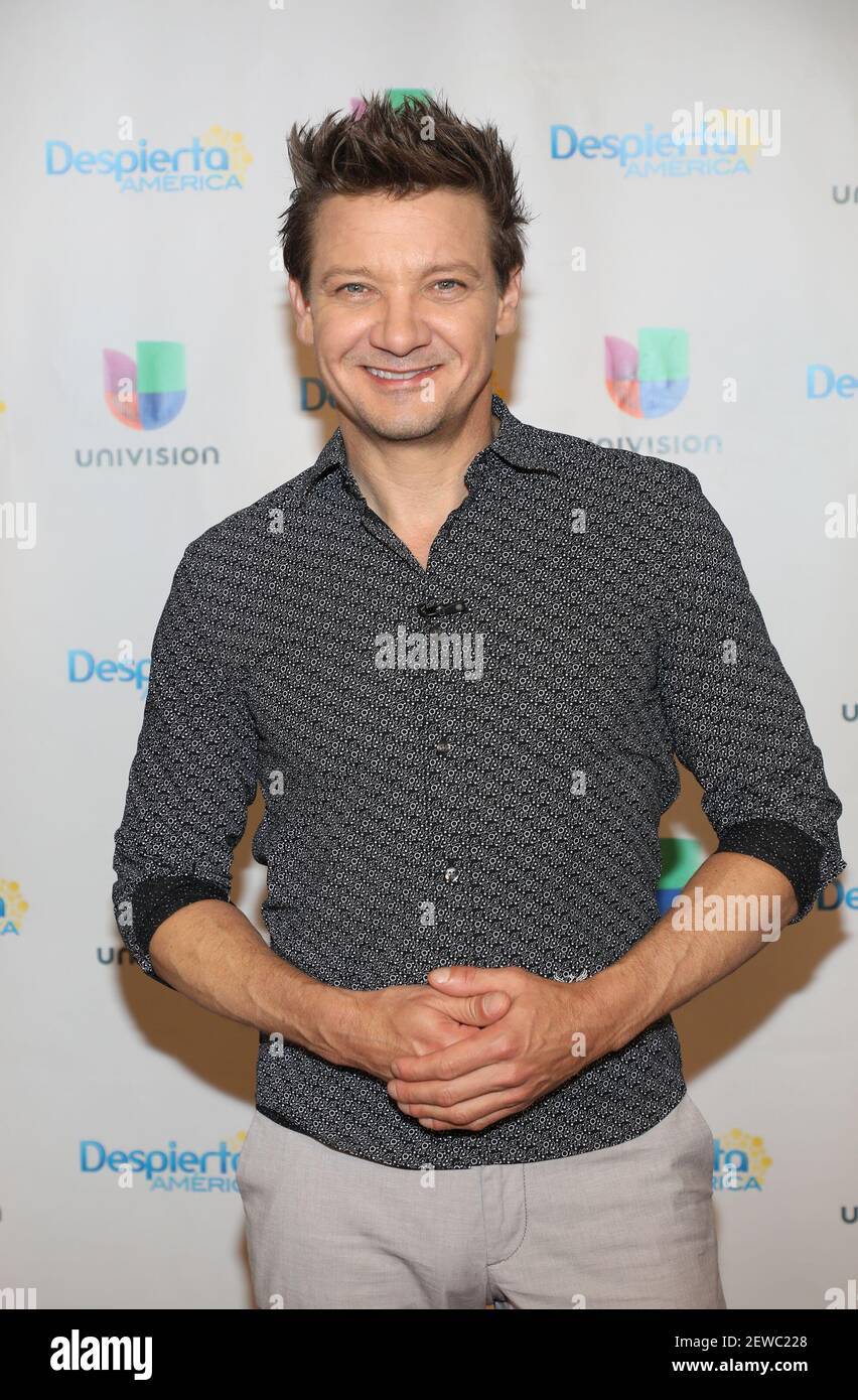 MIAMI, FL - JUNE 4: Actor Jeremy Renner is seen during a Studio visit ...
