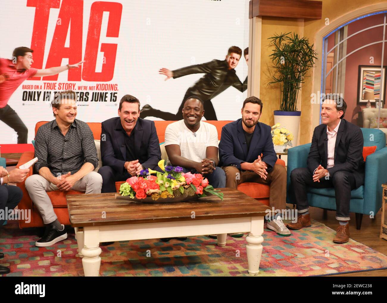 MIAMI, FL - JUNE 4: Jeremy Renner, Jon Hamm, Hannibal Buress and Ed ...