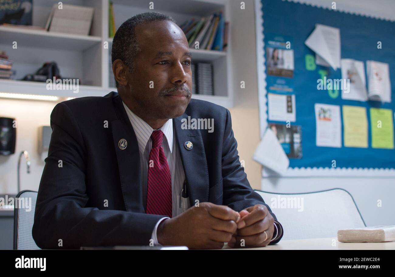 Dr. Ben Carson, the Secretary of Housing and Urban Development, visits ...
