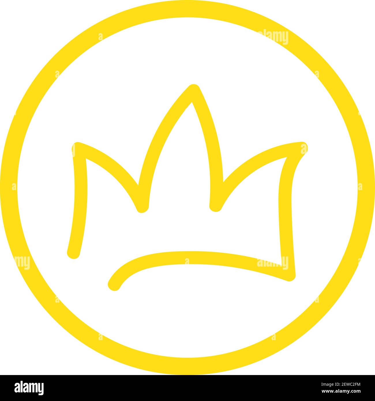 Emperors crown, illustration, vector on white background Stock Vector ...