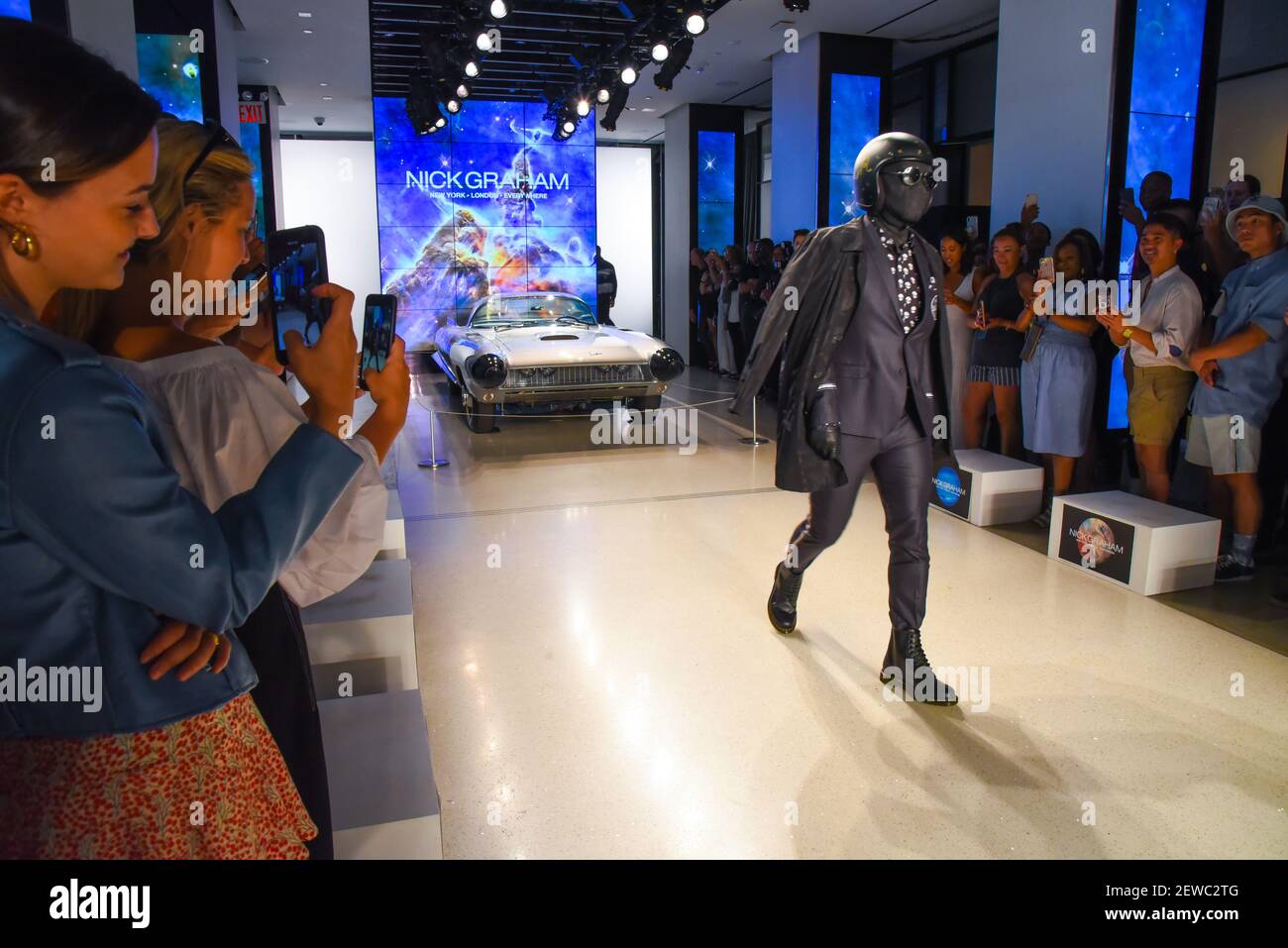 Landon Griffin attends Nick Graham Runway Show SS19 - Mens NYFW - Front ...