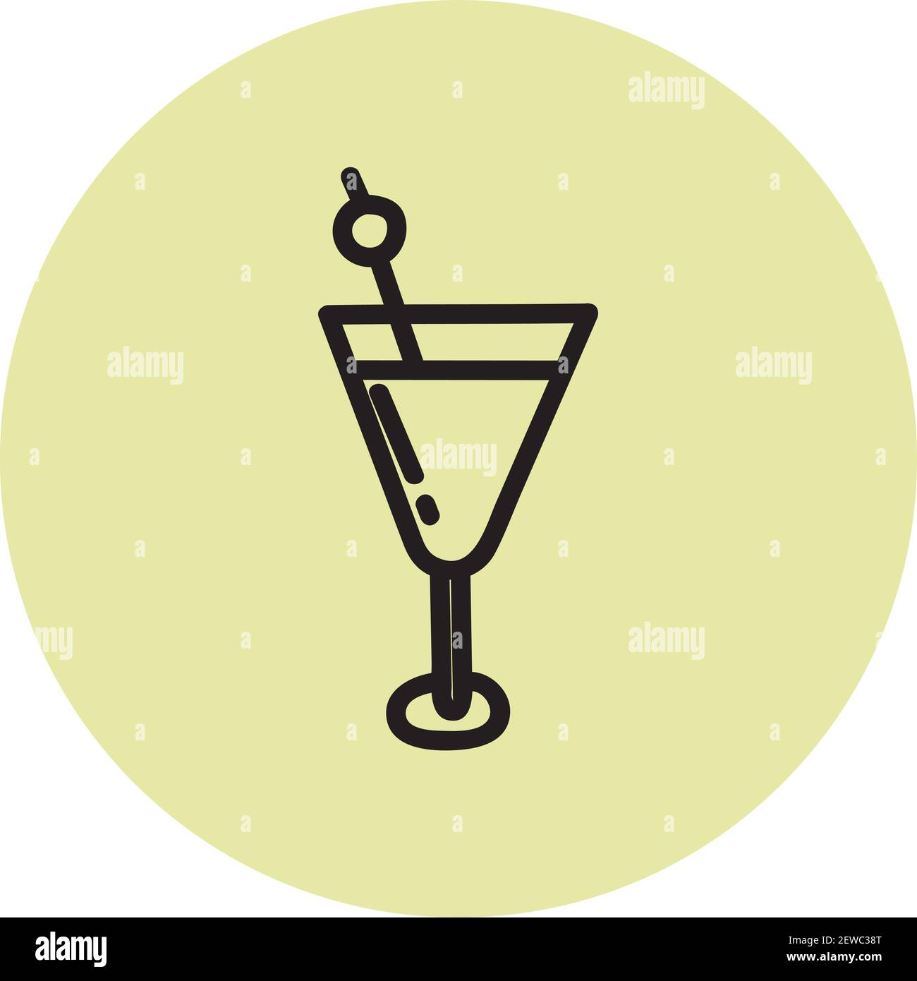 Cosmopolitan cocktail lime Stock Vector Images - Alamy