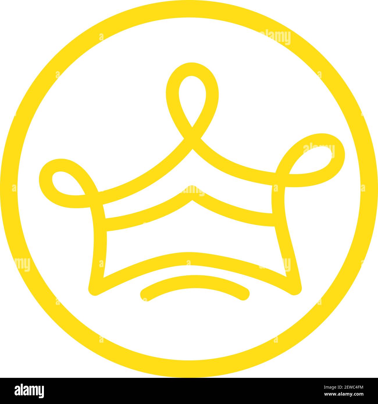 Royal crown, illustration, vector on white background Stock Vector ...