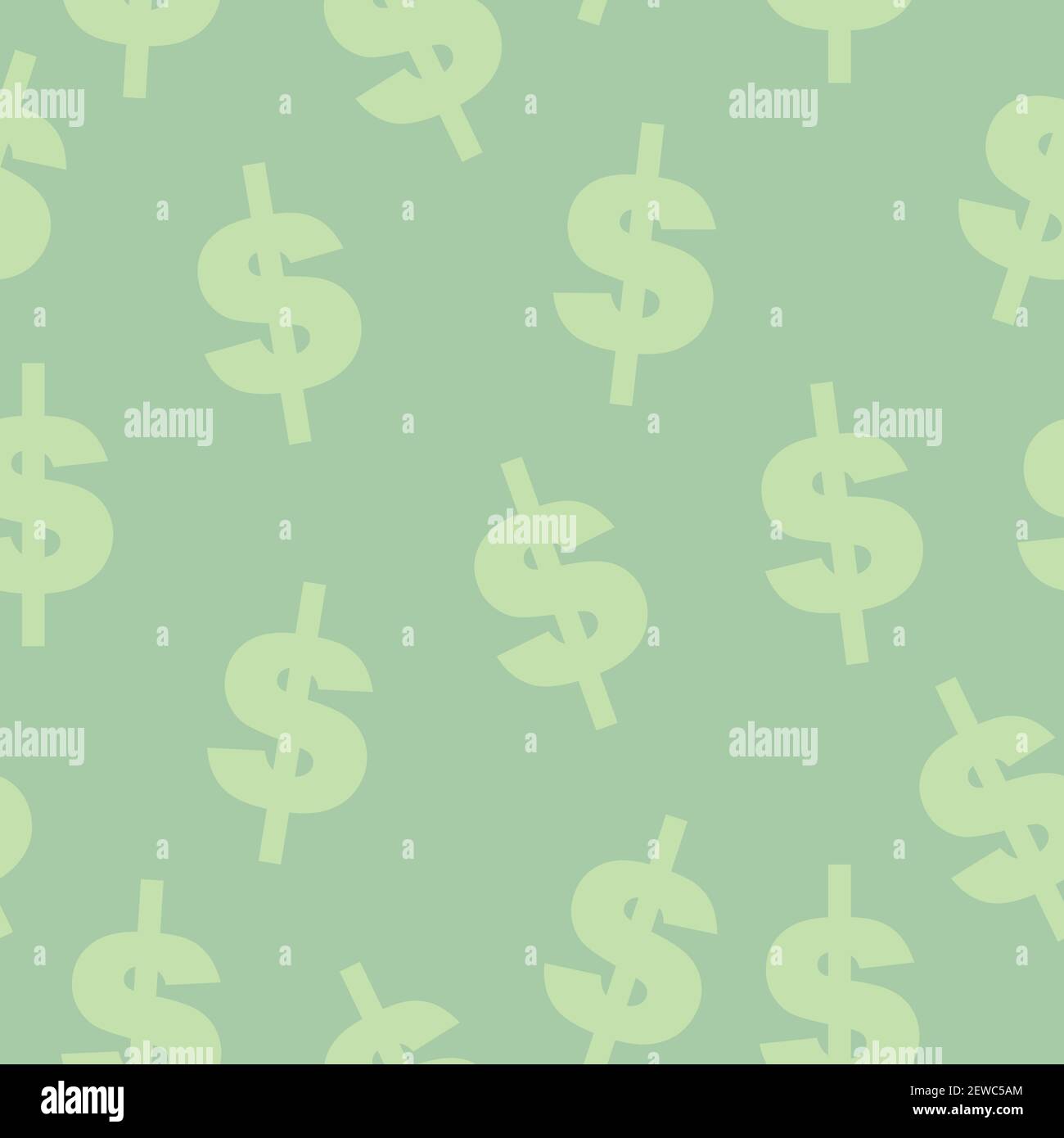Seamless dollar signs on green background Stock Photo - Alamy
