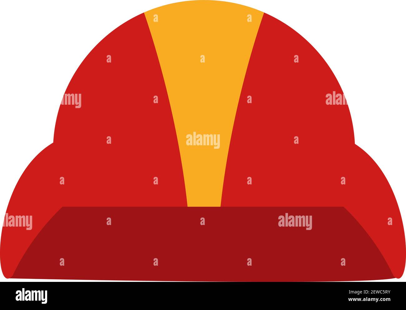 Firefighting helmet, illustration, vector on white background Stock ...